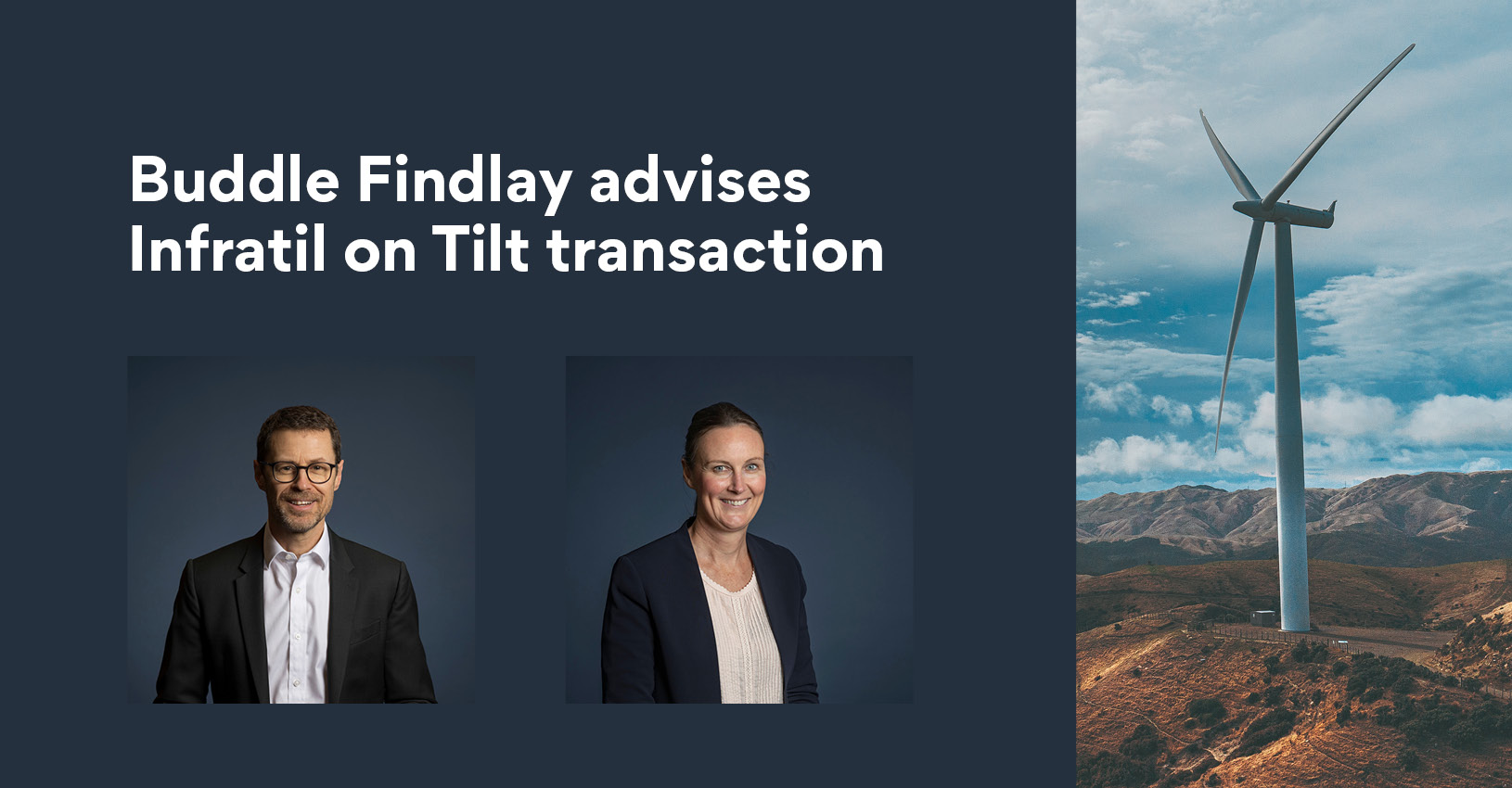 Buddle Findlay advises Infratil on Tilt transaction